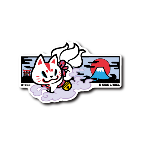 Oinari Kitsunebi Nippon Sticker - Unique Japanese Design – Otaku ...