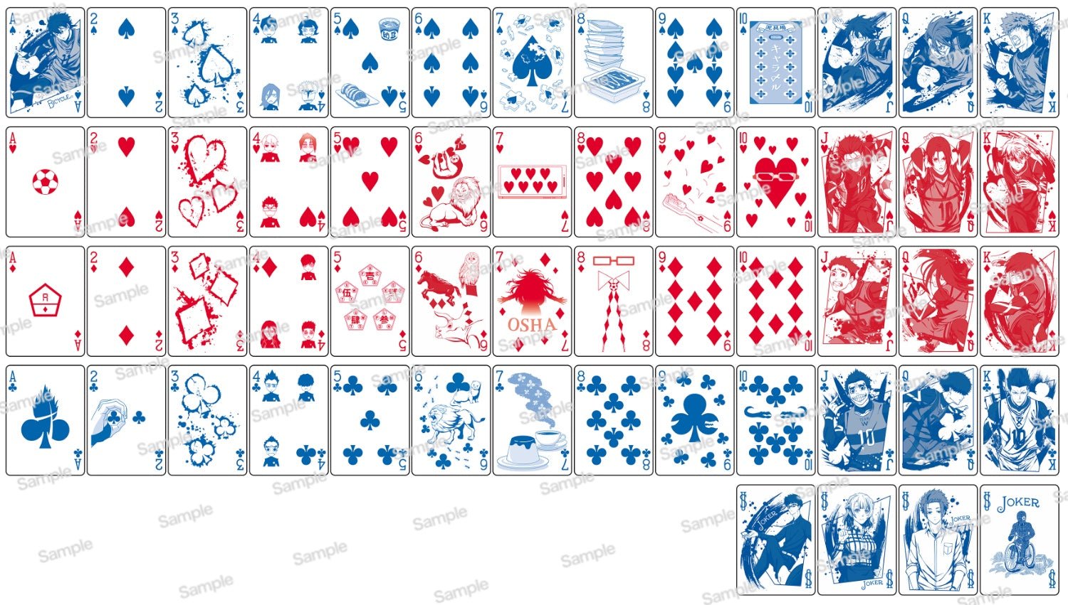 [Blue Lock] Bicycle X Blue Lock Playing Cards – Otaku Collectives