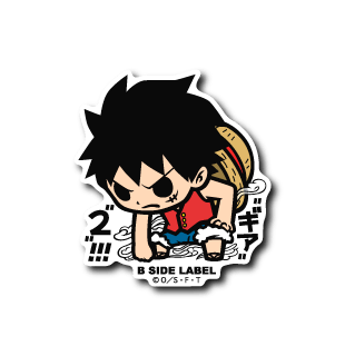 [One Piece] B-Side Label Sticker- Gear 2 Luffy – Otaku Collectives