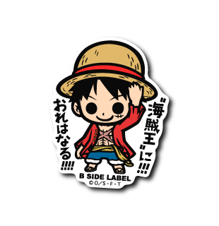 [One Piece] B-Side Label Sticker- Monkey D. Luffy – Otaku Collectives