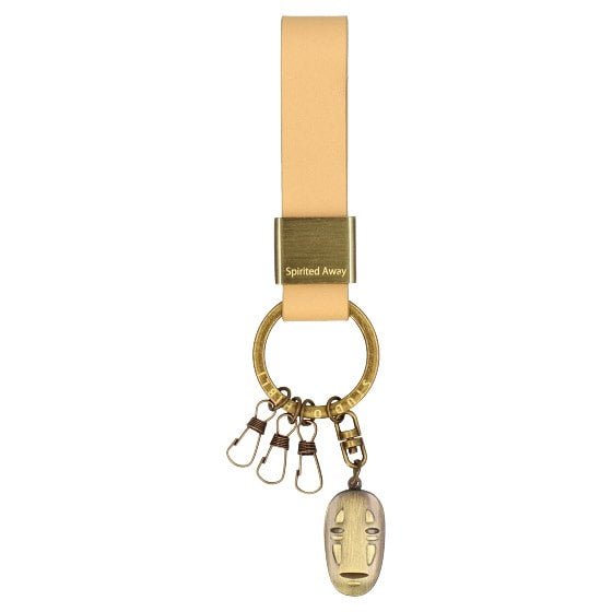[Studio Ghibli] Spirited Away Genuine Leather Key Ring Kaonashi / No-F ...