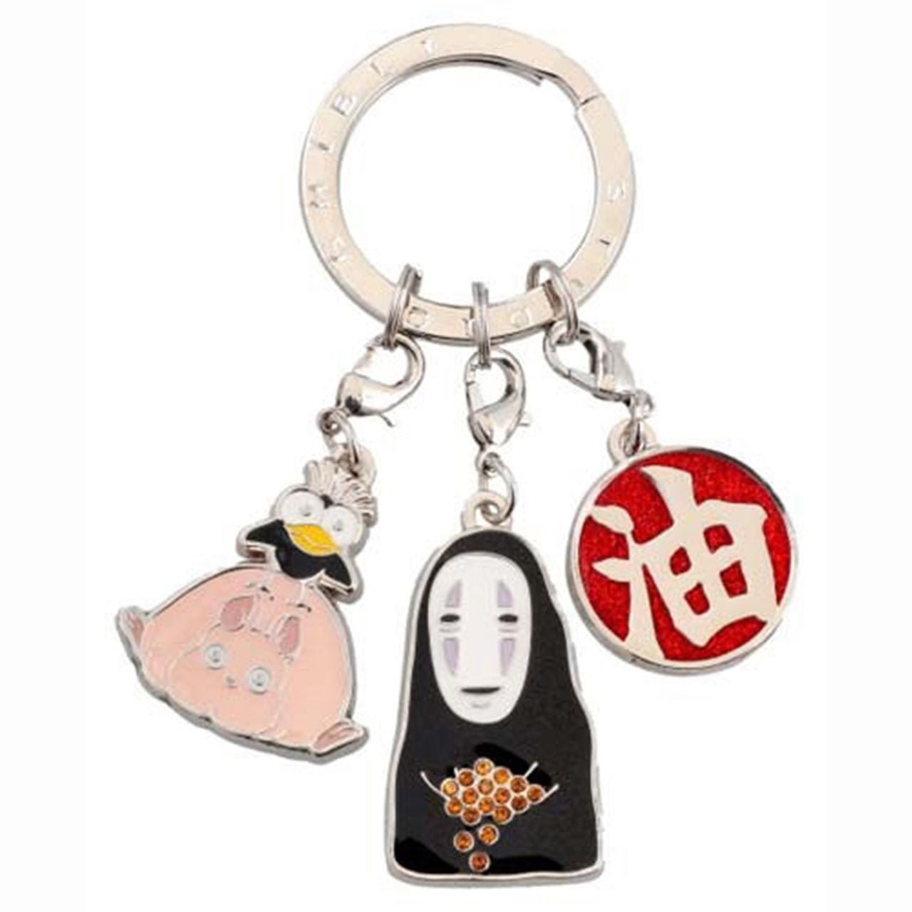 [Studio Ghibli] Spirited Away Triple Key Ring Boh and Yu-Bird, No-Face ...